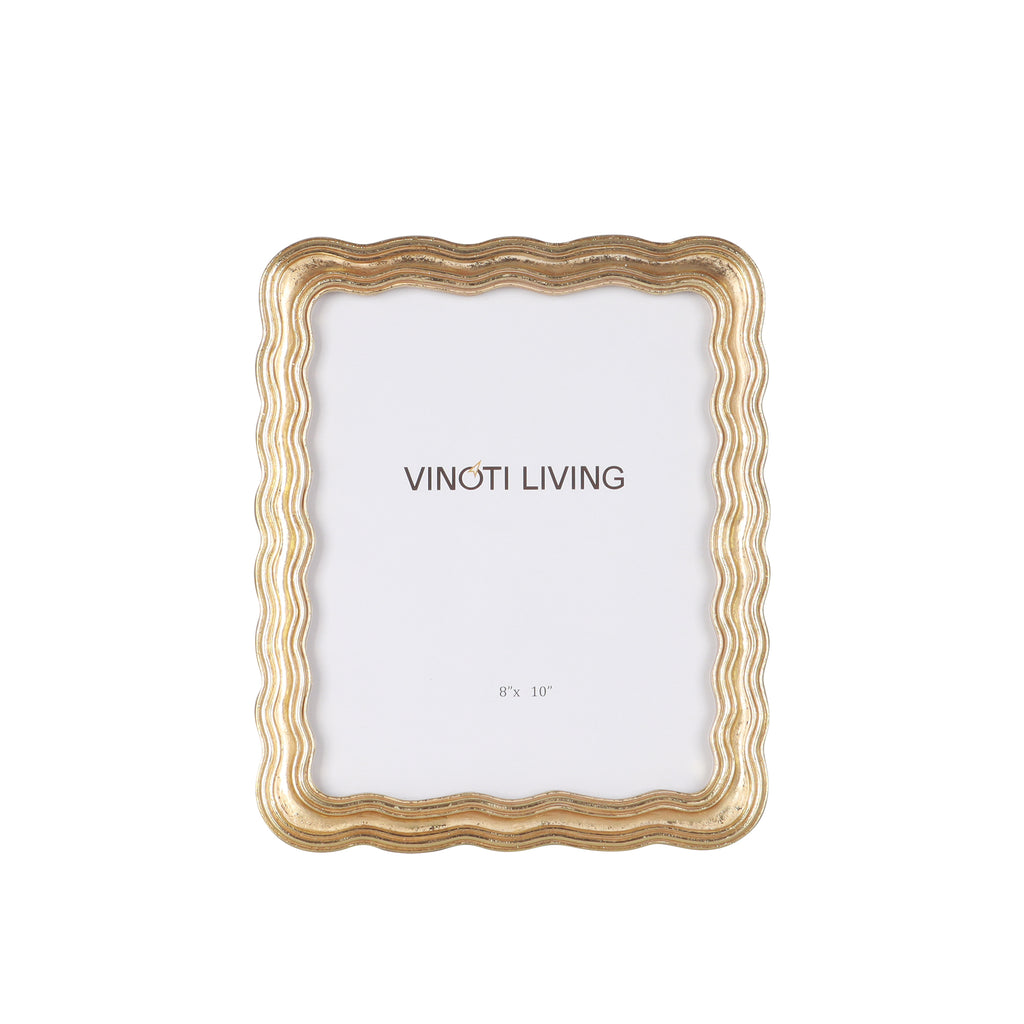 Caverna Wavy Gold Photo Frame 8x10" | Vinoti Living