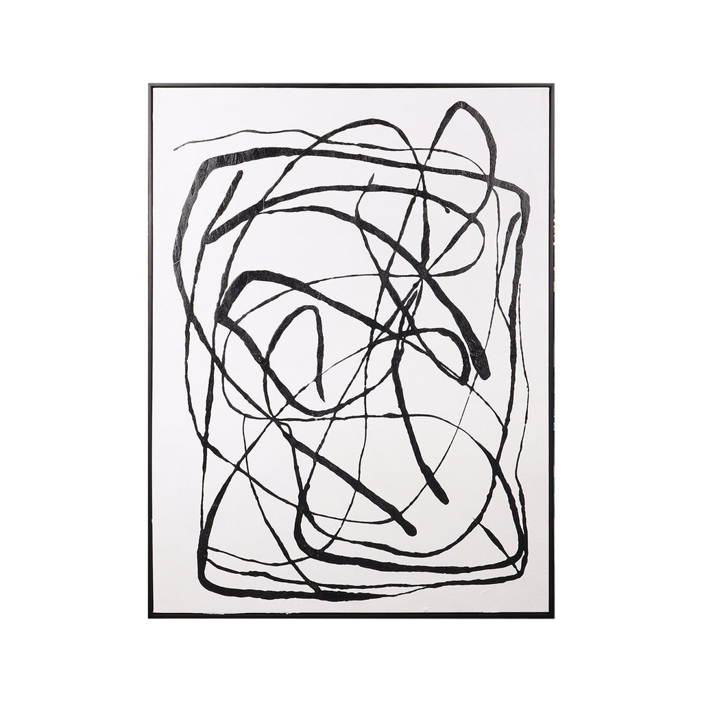 Hermosa Black Lines Wall Art | Vinoti Living